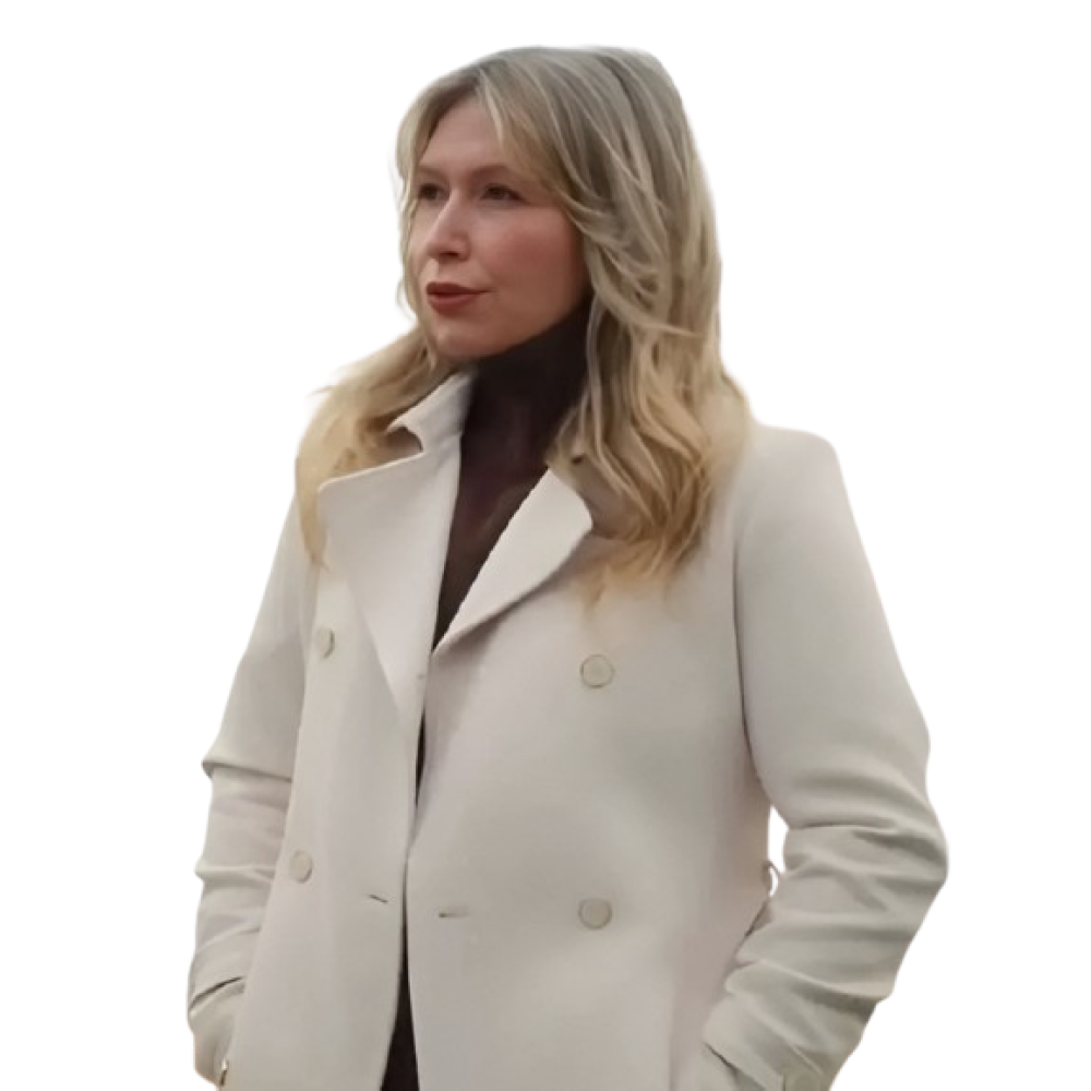 Hudson and Rex Lauren Vandenbrook White Wool Coat